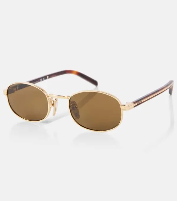 Prada Iconic Plaque Round Sunglasses