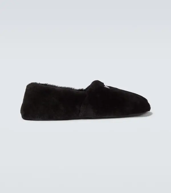 Prada Shearling Slippers