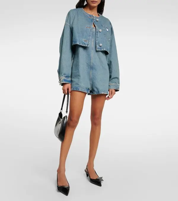 Prada Cropped Denim Jacket