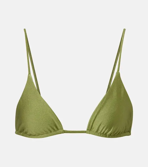 Jade Swim Via Bikini Top - Green