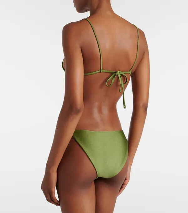 Jade Swim Via Bikini Top - Green