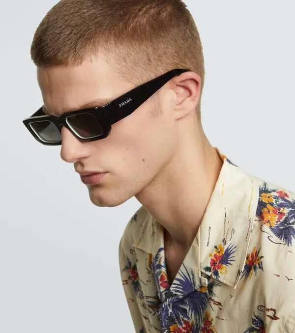 Prada Symbole Rectangular Sunglasses