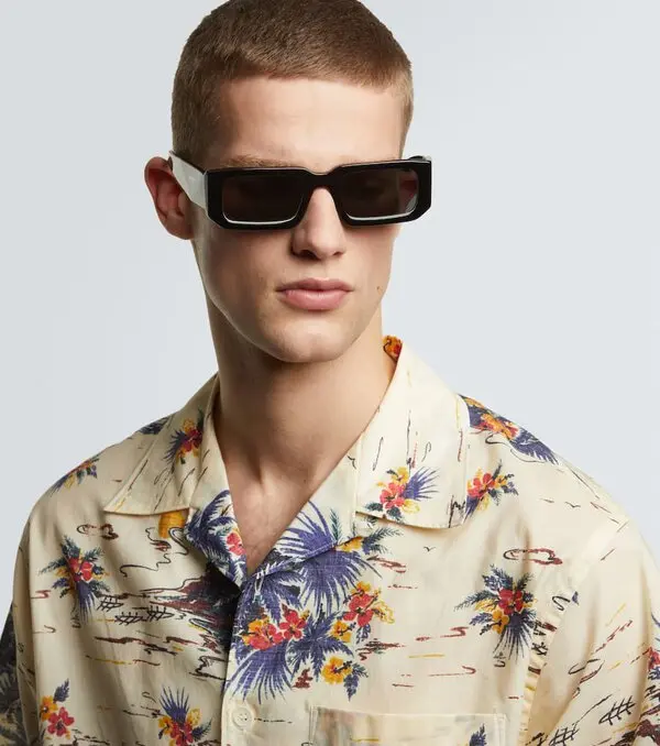 Prada Symbole Rectangular Sunglasses