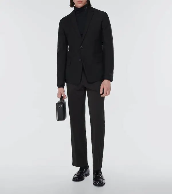 Prada Leather Loafers - Black