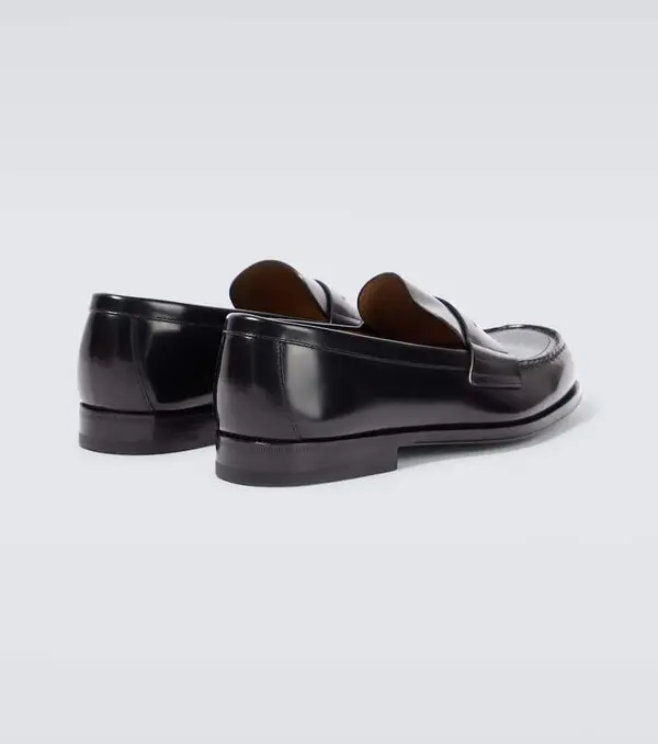 Prada Leather Loafers - Black