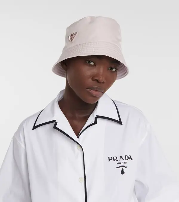 Prada Nylon Bucket Hat - Pink