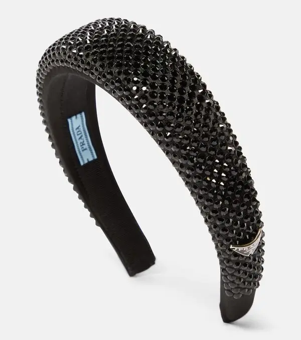Prada Embellished Headband - Black