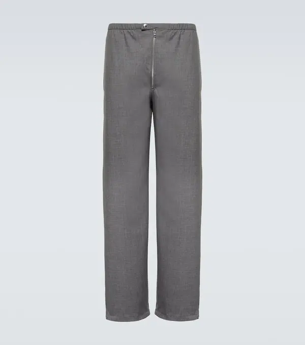 Prada Virgin Wool Straight Trousers