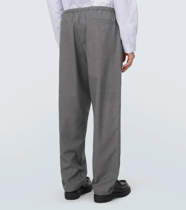 Prada Virgin Wool Straight Trousers