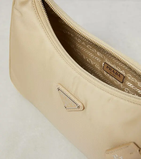 Prada Re-edition 2000 Re-nylon Mini Shoulder Bag - Beige