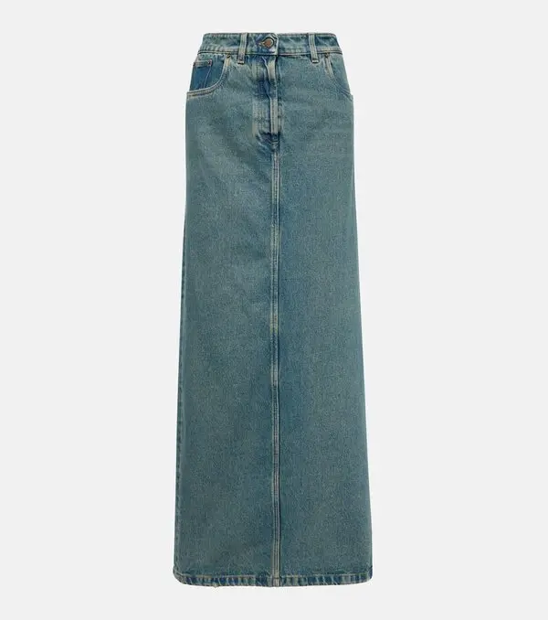 Prada Denim Maxi Skirt