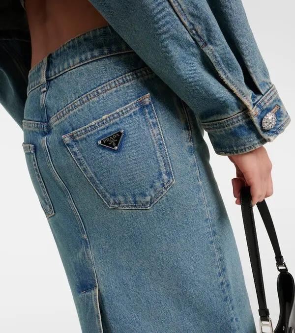 Prada Denim Maxi Skirt