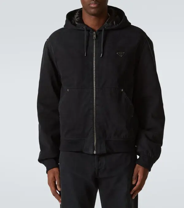 Prada Cotton Hooded Jacket