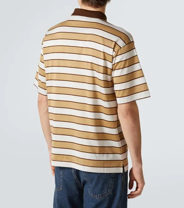 Prada Striped Cotton Polo Shirt
