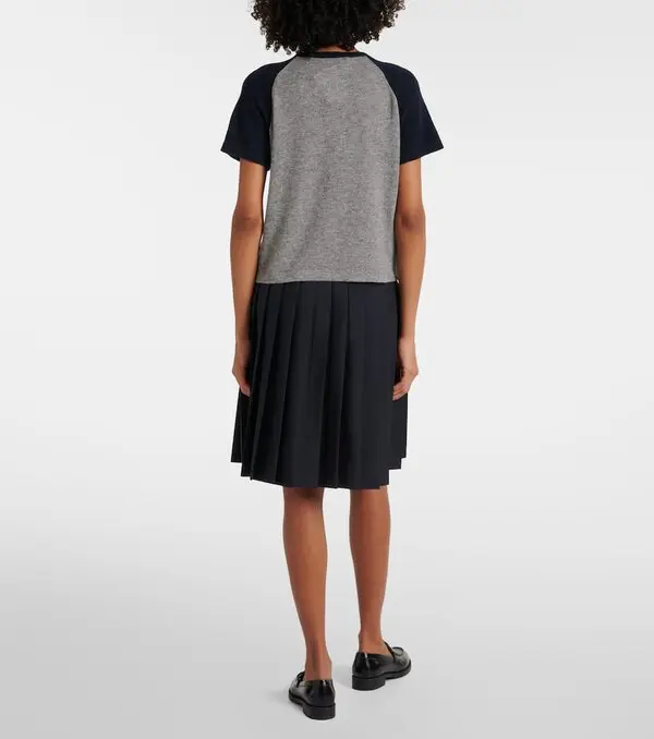 Prada Logo Cashmere T-shirt