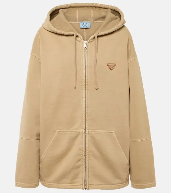 Prada Oversized Zip-up Hoodie