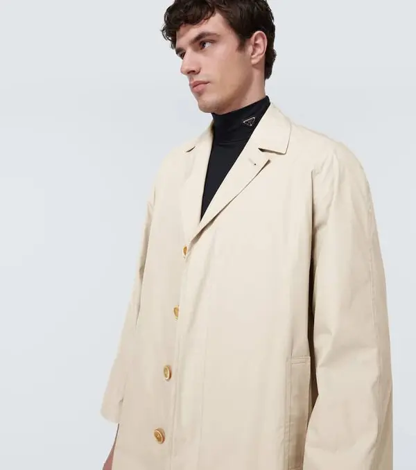 Prada Cotton-blend Overcoat