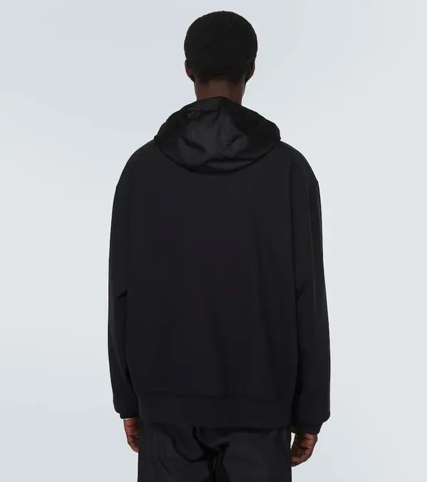 Prada Hooded Logo Bomber Jacket