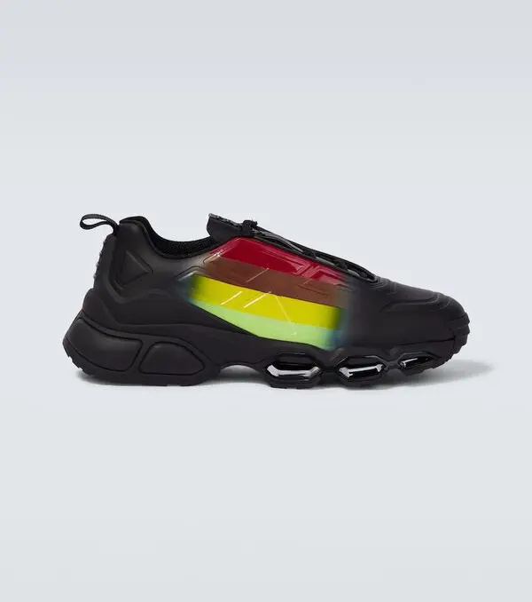 Prada Collision Cross Low-top Sneakers - Multicoloured