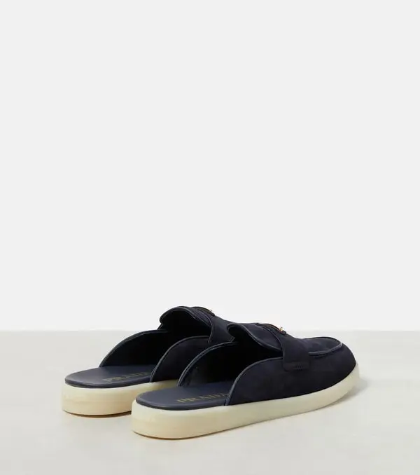 Prada Saint Tropez Suede Slippers