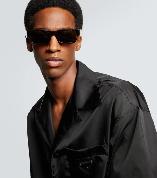 Prada Rectangular Sunglasses - Brown