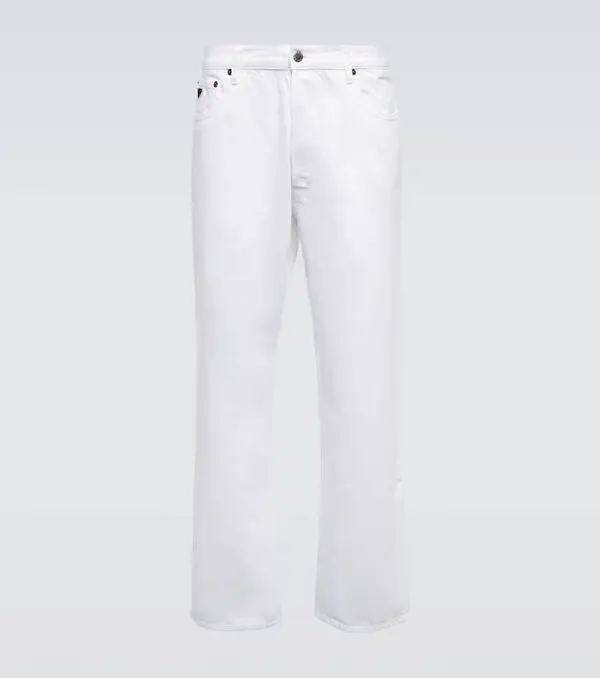 Prada Mid-rise Straight Jeans - White