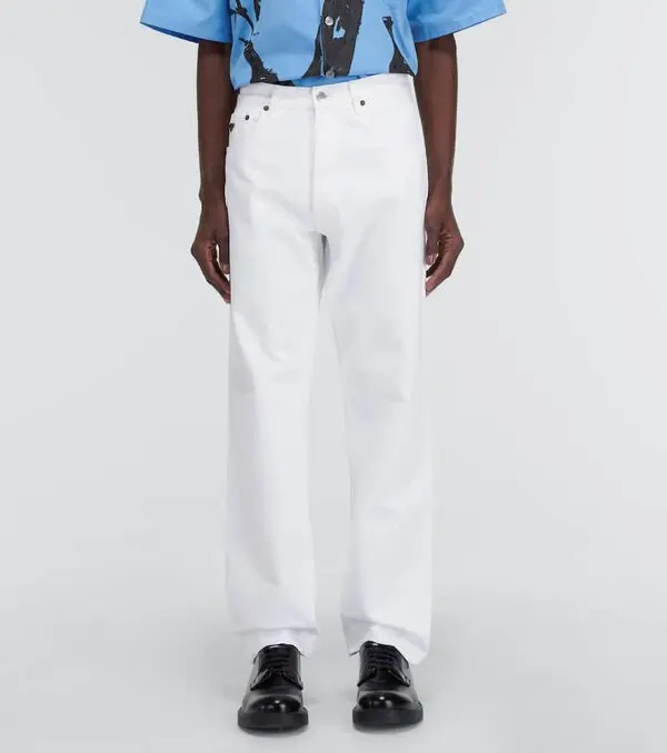Prada Mid-rise Straight Jeans - White