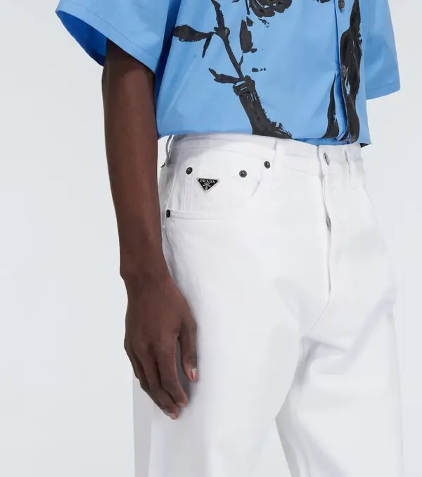 Prada Mid-rise Straight Jeans - White