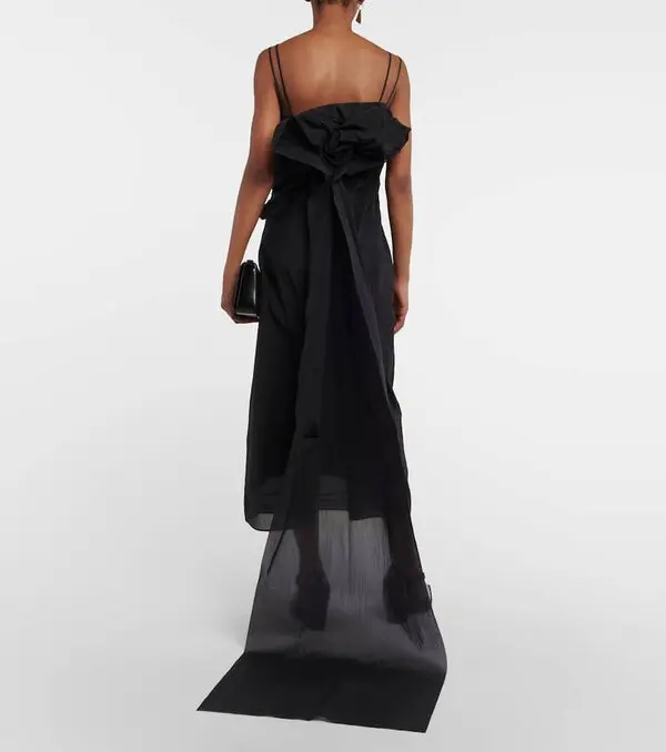 Prada Embellished Draped Gown
