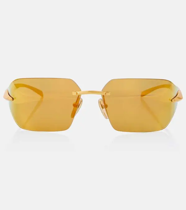Prada Square Sunglasses - Gold