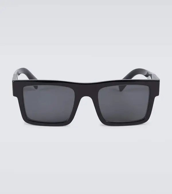 Prada Symbole Rectangular Sunglasses - Black