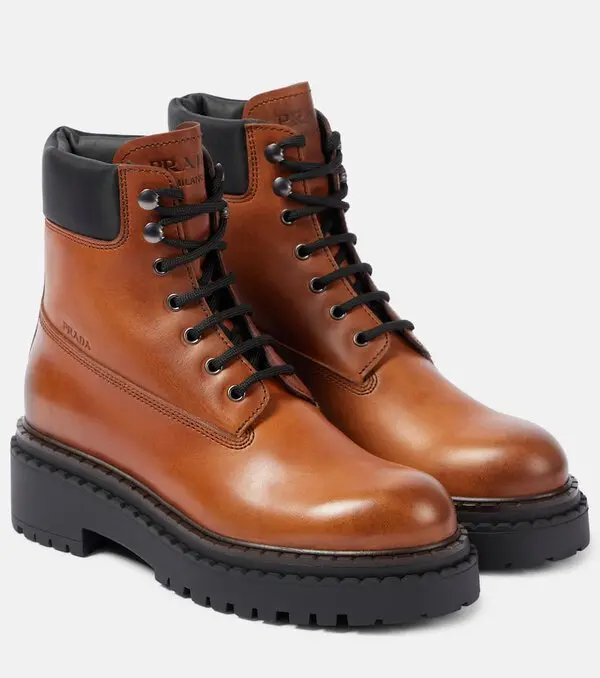 Prada Re-nylon And Leather Boots