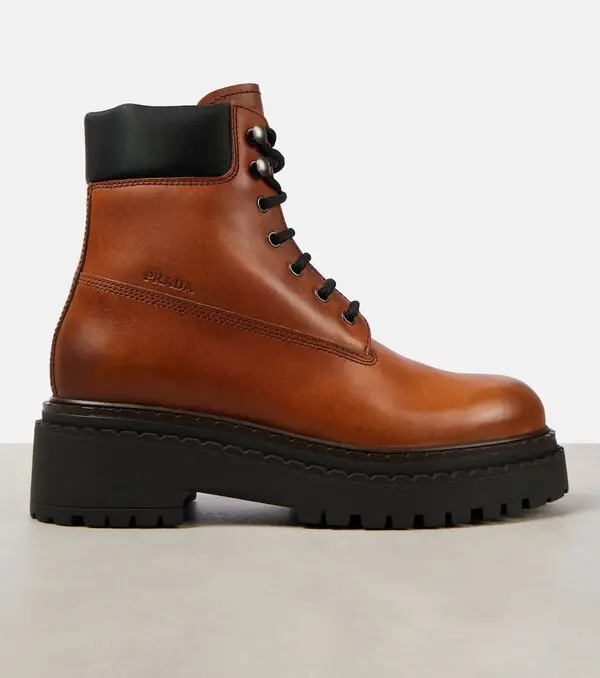 Prada Re-nylon And Leather Boots
