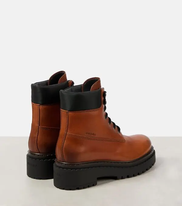 Prada Re-nylon And Leather Boots