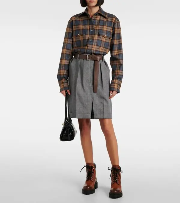 Prada Re-nylon And Leather Boots