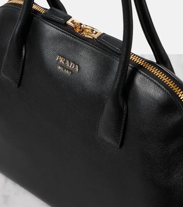 Prada Large Leather Tote Bag