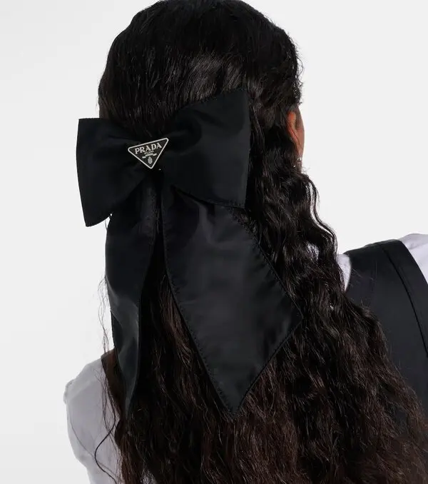 Prada Re-nylon Hair Clip - Black