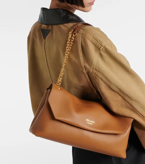 Prada Medium Leather Shoulder Bag