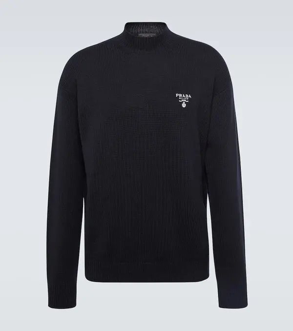 Prada Logo Cashmere Sweater