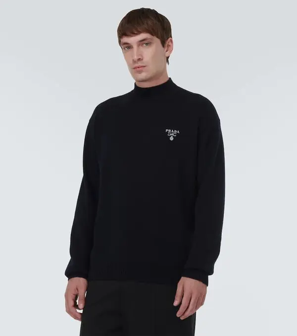 Prada Logo Cashmere Sweater