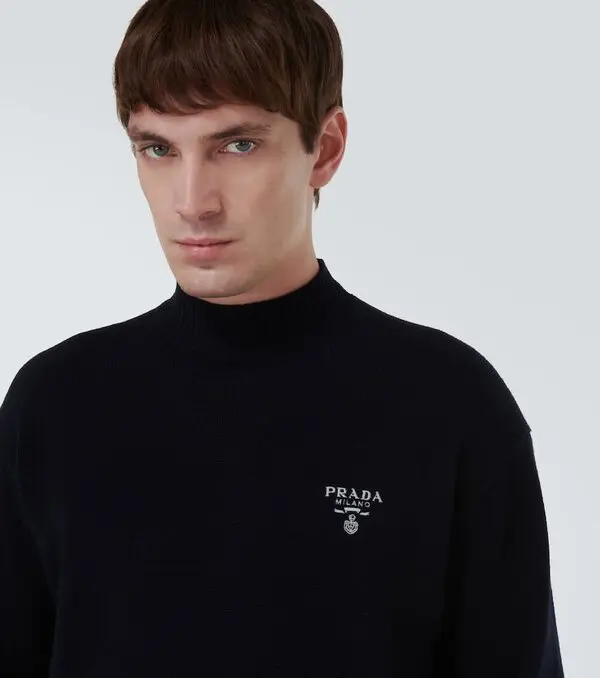 Prada Logo Cashmere Sweater