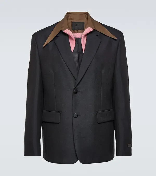 Prada Wool And Mohair Suit Jacket