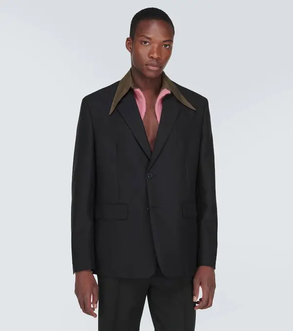 Prada Wool And Mohair Suit Jacket