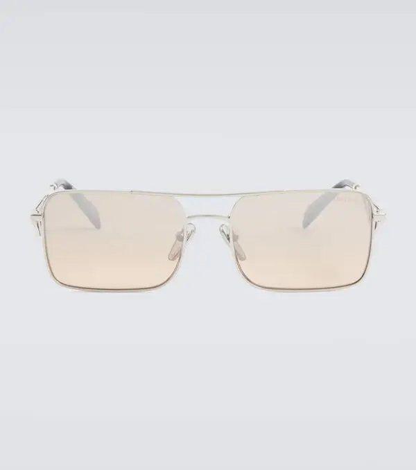 Prada Rectangular A52s Sunglasses - Silver