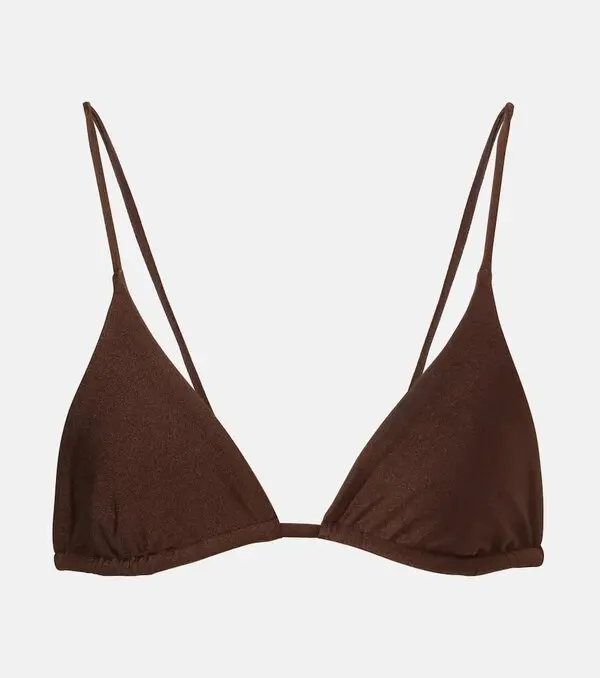 Jade Swim Via Bikini Top - Brown