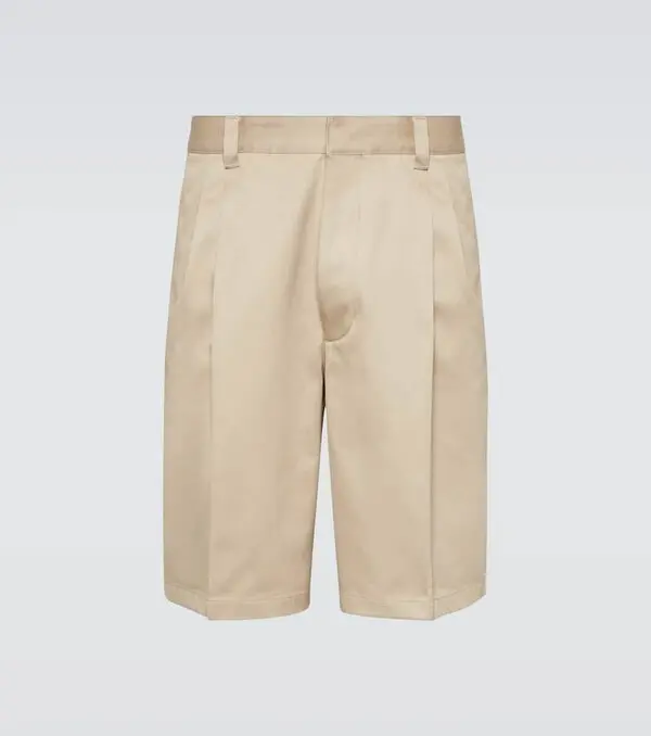Prada Pleated Bermuda Shorts