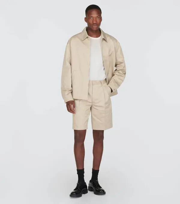Prada Pleated Bermuda Shorts