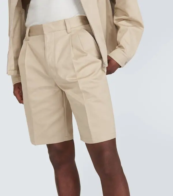 Prada Pleated Bermuda Shorts