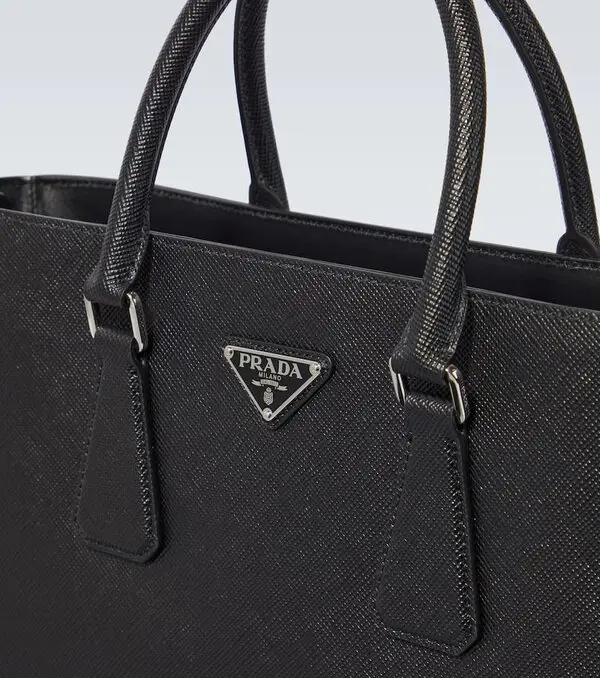 Prada Logo Saffiano Leather Tote