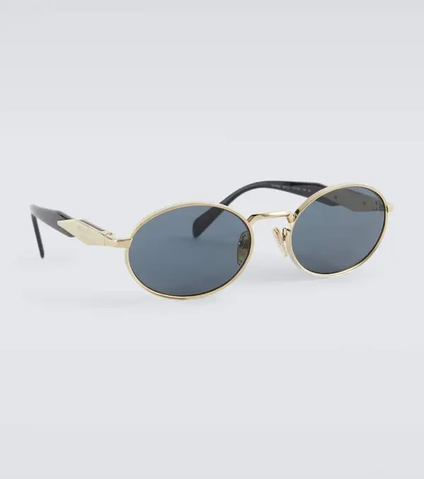 Prada Logo Oval Sunglasses